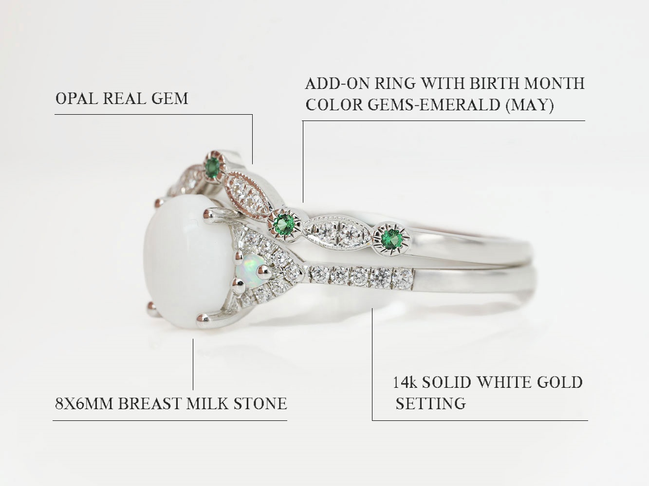 Treasure | Breast Milk Rings | KeepsakeMom