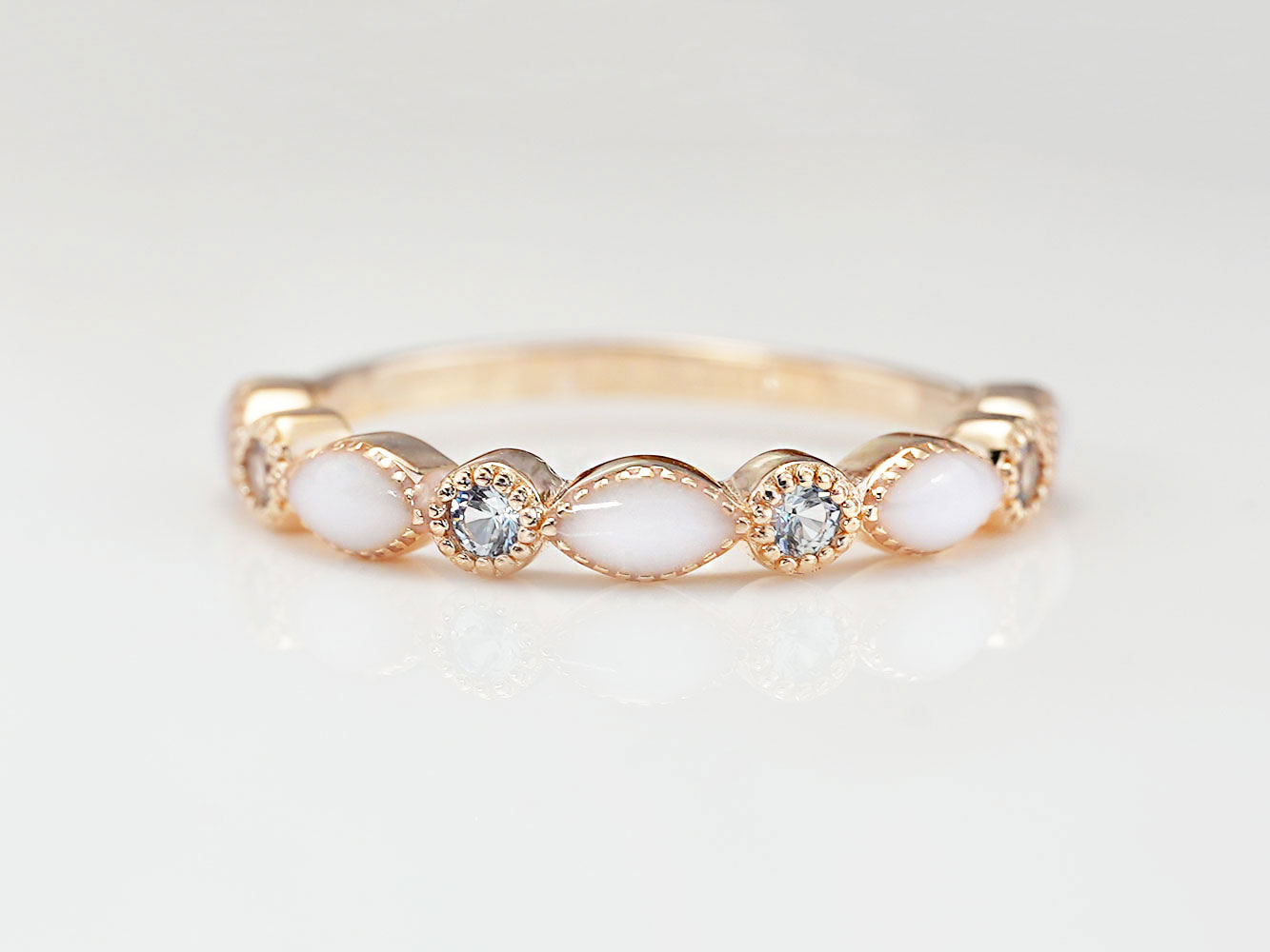 Infinity Breastmilk Ring with Birthstones | KeepsakeMom
